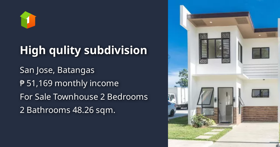 High qulity subdivision [Houses and Lots 🏘️] (May 2023) in San Jose ...