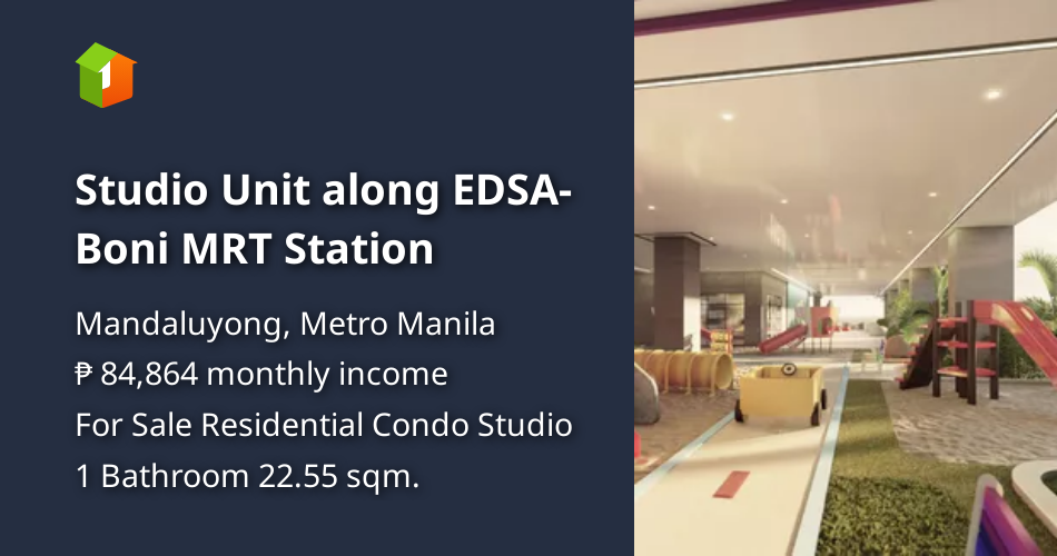 Studio Unit along EDSA-Boni MRT Station [Condos 🏙️] (December 2024) in ...