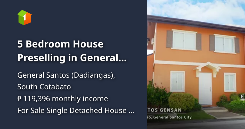 5 Bedroom House Preselling in General Santos City [Houses and Lots 🏘️ ...