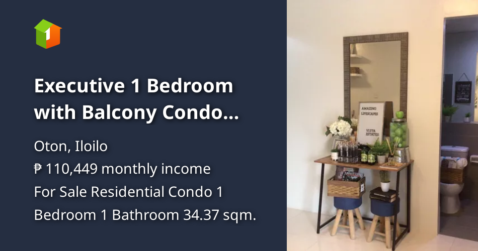 Executive 1 Bedroom with Balcony Condo Unit in Iloilo [Condos 🏙️ ...