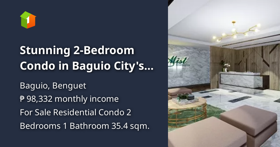 Stunning 2-Bedroom Condo in Baguio City's Mist Residences [Condos 🏙️ ...