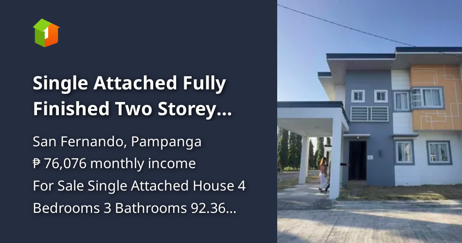 Single Attached Fully Finished Two Storey House [Houses and Lots 🏘️ ...