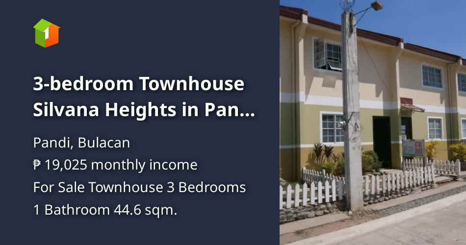 3-bedroom Townhouse Silvana Heights in Pandi Bulacan [Houses and Lots 🏘 ...