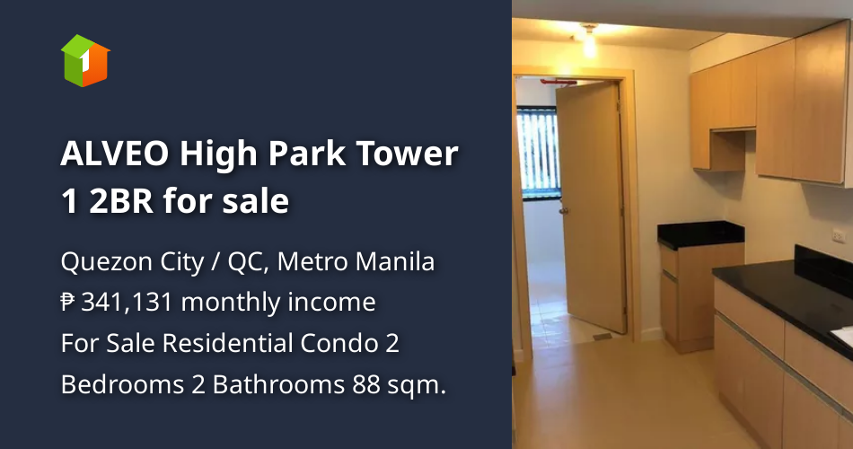ALVEO High Park Tower 1 2BR for sale [Condos 🏙️] (June 2023) in Quezon ...