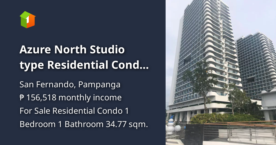 Azure North Studio type Residential Condo For Sale in San Fernando ...