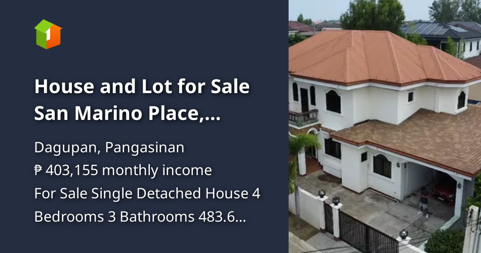House and Lot for Sale San Marino Place, Bonuan Gueset, Dagupan City ...