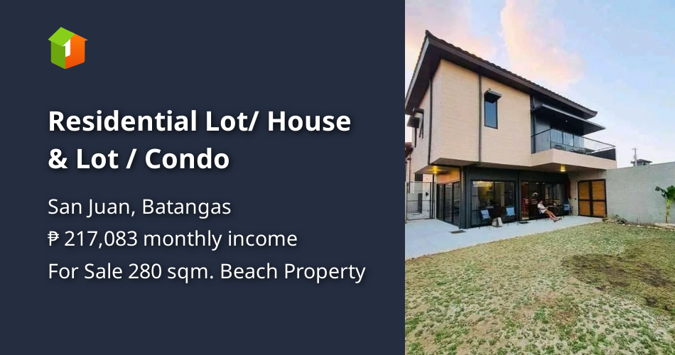 Residential Lot/ House & Lot / Condo [Beach Properties 🏖️] (November ...