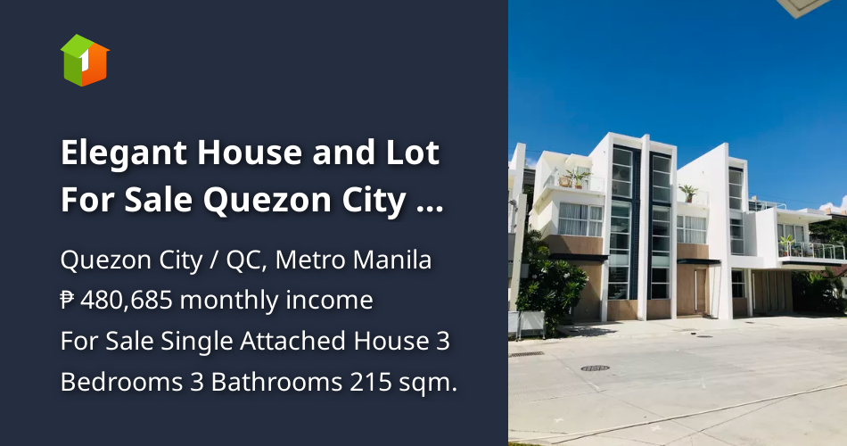 Elegant House and Lot For Sale Quezon City M Residences [Houses and ...