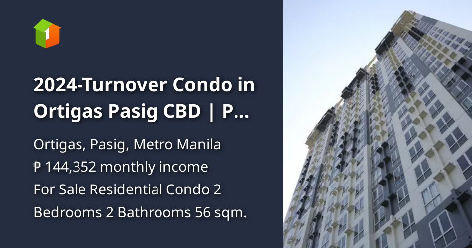 2024-Turnover Condo in Ortigas Pasig CBD | PHP 25,000/monthly [Condos 🏙 ...