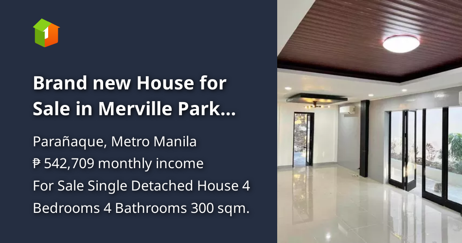 Brand new House for Sale in Merville Park Village Paranaque City ...