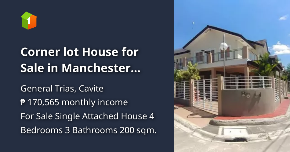 Corner lot House for Sale in Manchester Lancaster New City General ...
