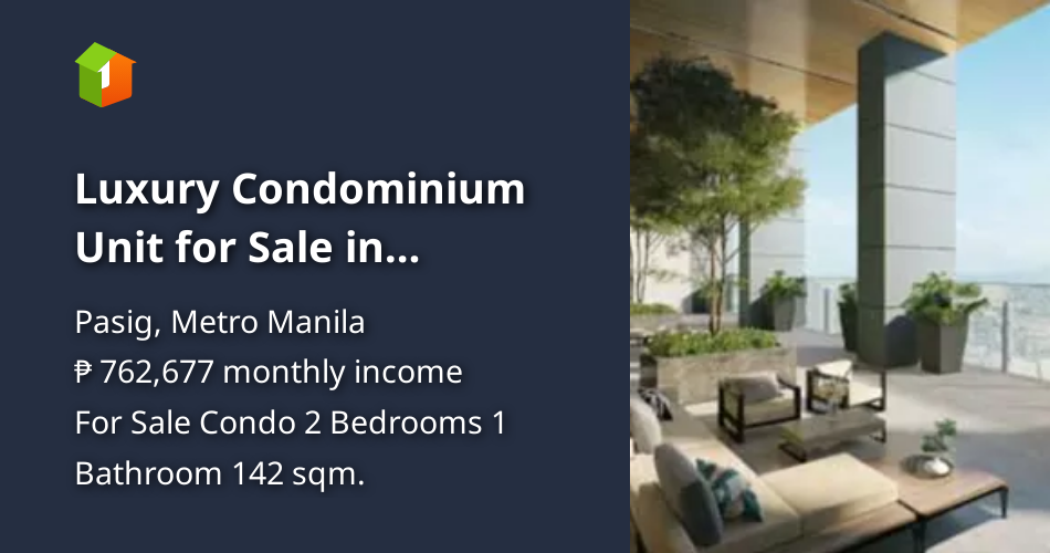 Luxury Condominium Unit for Sale in Parklinks South Tower, Pasig City [Condos 🏙️] (December 2025 ...