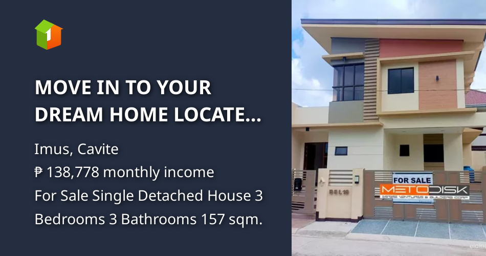 MOVE IN TO YOUR DREAM HOME LOCATED AT GRAND PARKPLACE IMUS CAVITE ...