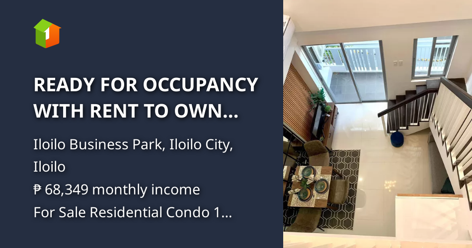 READY FOR OCCUPANCY WITH RENT TO OWN OPTION CONDO FOR SALE IN ...