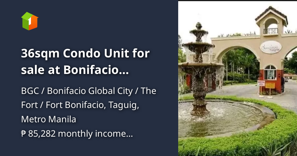 36sqm Condo Unit for sale at Bonifacio Heights Western Bicutan Taguig ...