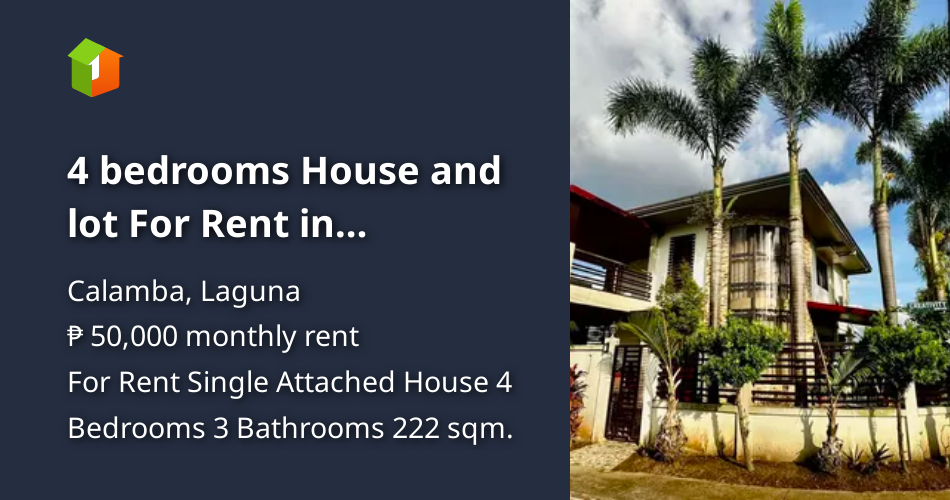 4 bedrooms House and lot For Rent in Morningfields Subdivision Laguna ...