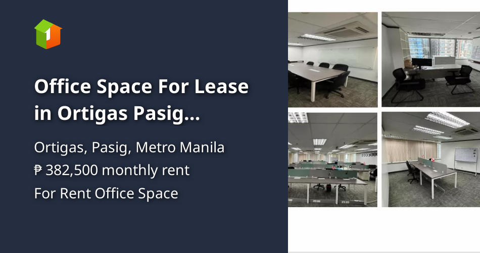 Office Space For Lease in Ortigas Pasig Furnished 448 sqm [Commercial ...
