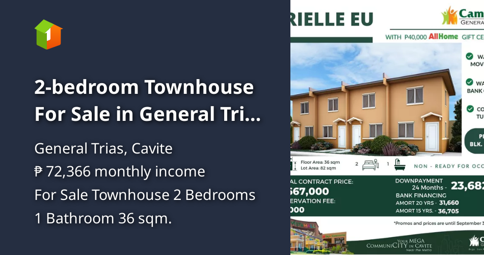 2-bedroom Townhouse For Sale in General Trias Cavite| Lower DP [Houses ...