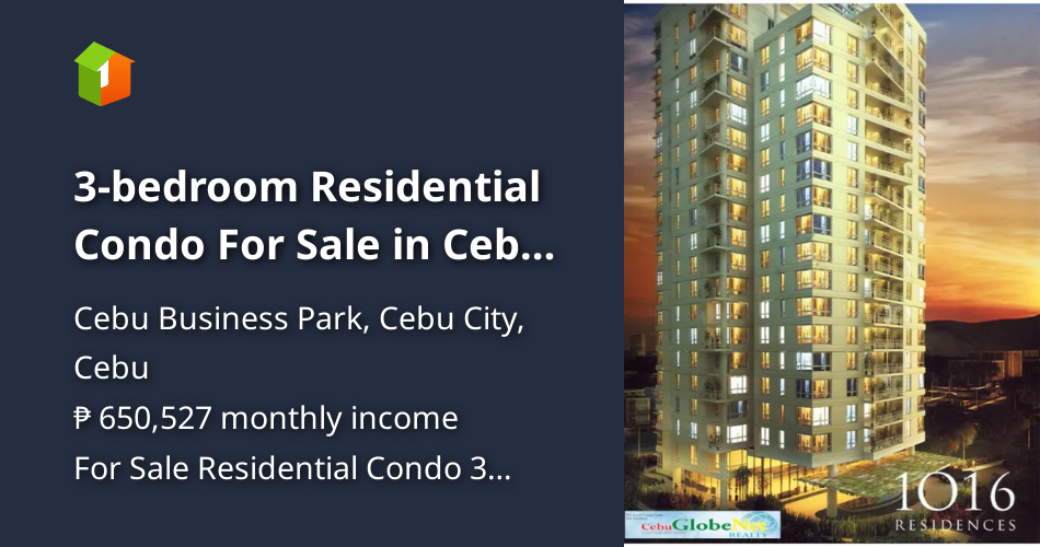3-bedroom Residential Condo For Sale in Cebu Business Park Cebu City ...