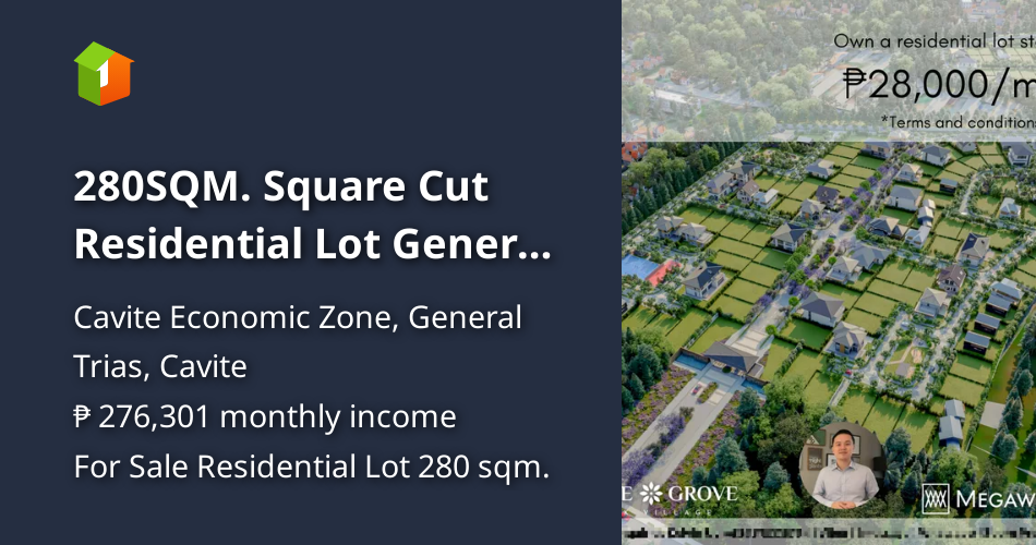 280SQM. Square Cut Residential Lot General Trias|• • • [Lots 🚜] (June ...