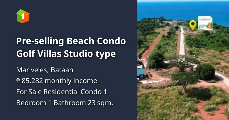 Pre-selling Beach Condo Golf Villas Studio type [Condos 🏙️] (April 2026 ...