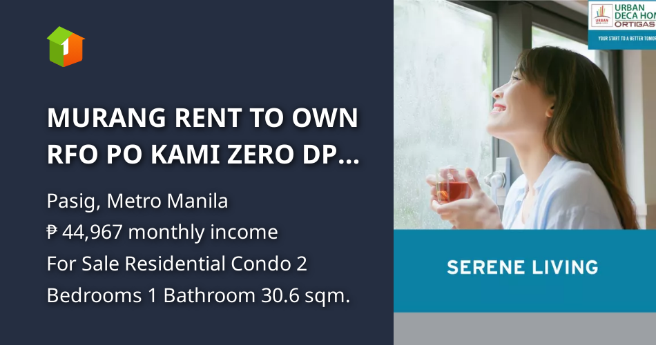 MURANG RENT TO OWN RFO PO KAMI ZERO DP THRU PAG IBIG CONDO IN PASIG ...