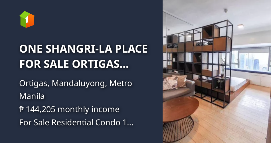 ONE SHANGRI-LA PLACE FOR SALE ORTIGAS MANDALUYONG [Condos 🏙️] (December ...