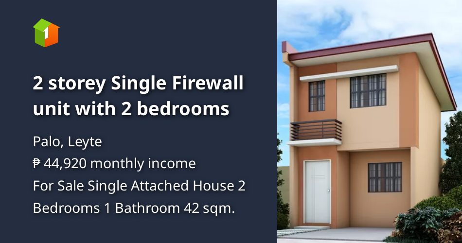 2 storey Single Firewall unit with 2 bedrooms [Houses and Lots 🏘️ ...