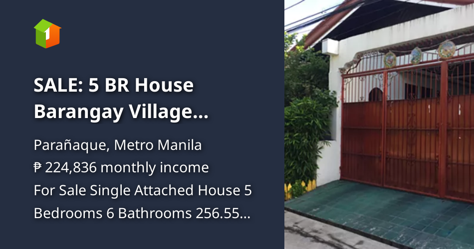 SALE: 5 BR House Barangay Village Paranaque City [Houses and Lots 🏘️ ...