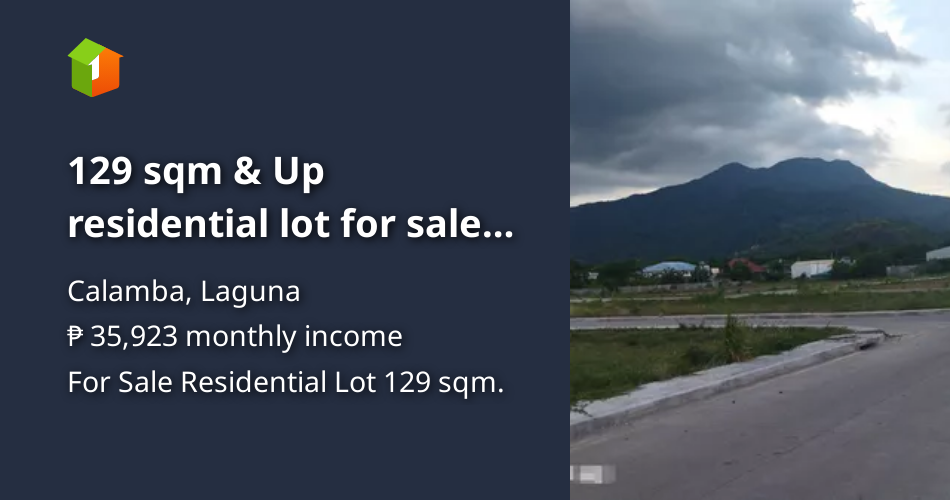 129 sqm & Up residential lot for sale in Bucal Calamba Laguna [Lots 🚜 ...