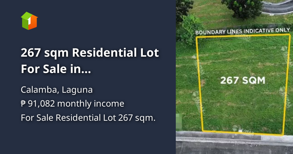 267 sqm Residential Lot For Sale in MorningFields Subdivision Calamba ...