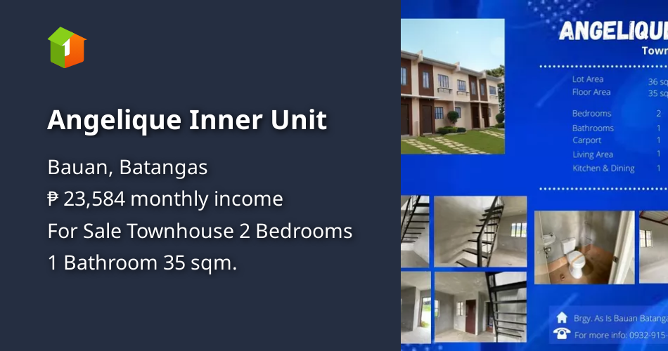 Angelique Inner Unit [Houses and Lots 🏘️] (February 2022) in Bauan ...