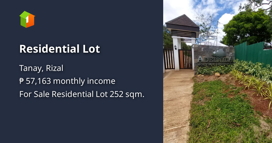 Residential Lot [Lots 🚜] (March 2024) in Tanay, Rizal for sale