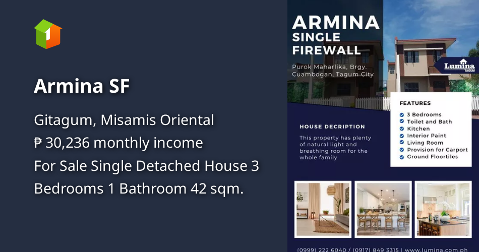 Armina SF [Houses and Lots 🏘️] (December 2021) in Gitagum, Misamis ...