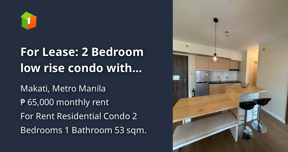 For Lease: 2 Bedroom low rise condo with Parking at One Antonio by ...
