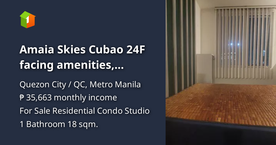 Amaia Skies Cubao 24F facing amenities, Araneta [Condos 🏙️] (November ...