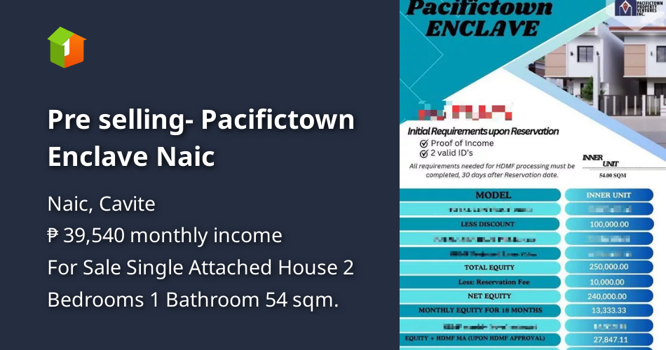 Pre selling- Pacifictown Enclave Naic [Houses and Lots 🏘️] (July 2025 ...