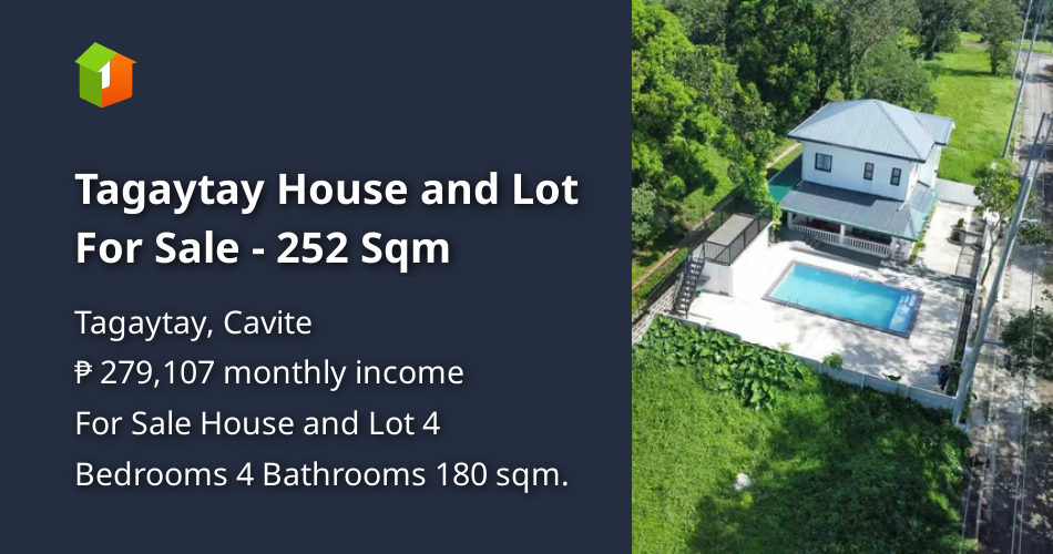 Tagaytay House and Lot For Sale - 252 Sqm [Houses and Lots 🏘️] (March ...