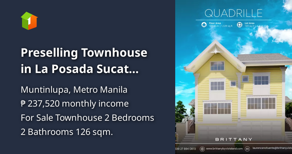 Preselling Townhouse in La Posada Sucat Muntinlupa [Houses and Lots 🏘️ ...
