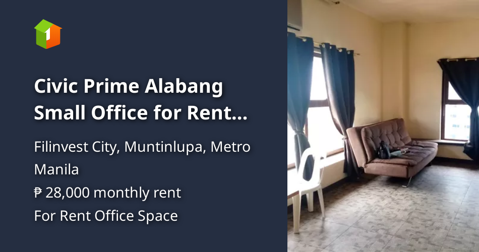 Civic Prime Alabang Small Office for Rent Lease Across Landmark ...
