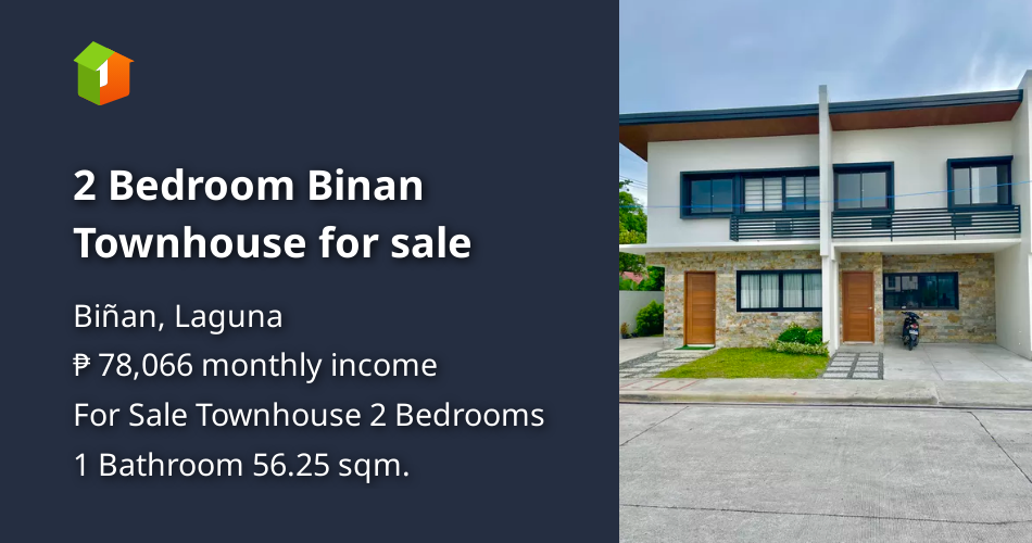 2 Bedroom Binan Townhouse for sale [Houses and Lots 🏘️] (April 2025) in ...