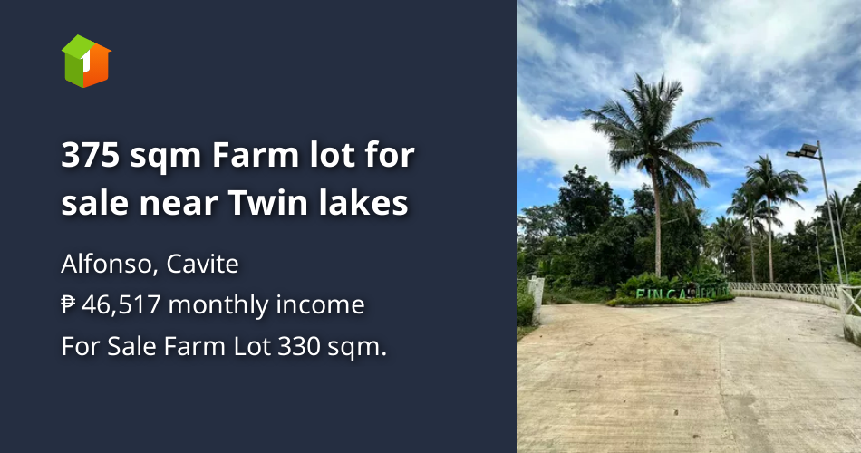 375 sqm Farm lot for sale near Twin lakes [Lots 🚜] (April 2026) in ...