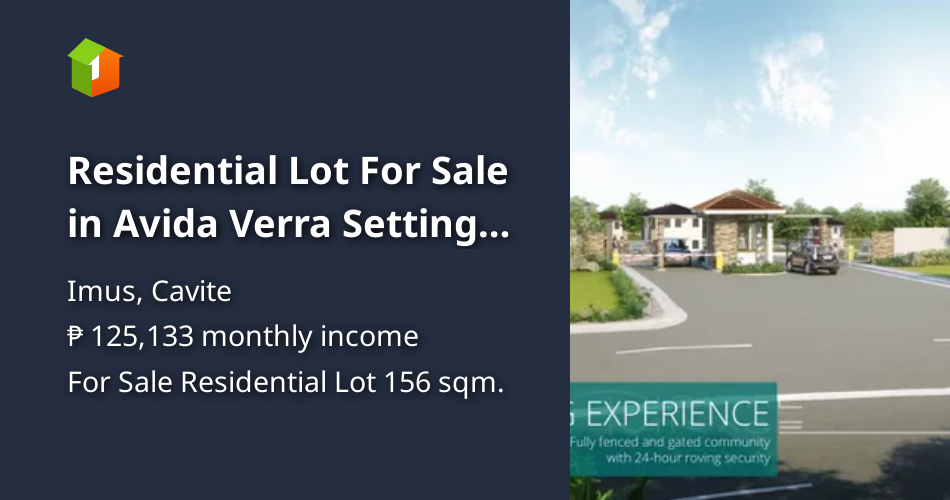 Residential Lot For Sale in Avida Verra Setting Vermosa Imus Cavite ...