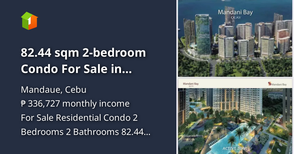 82.44 sqm 2-bedroom Condo For Sale in Mandaue Cebu [Condos 🏙️ ...
