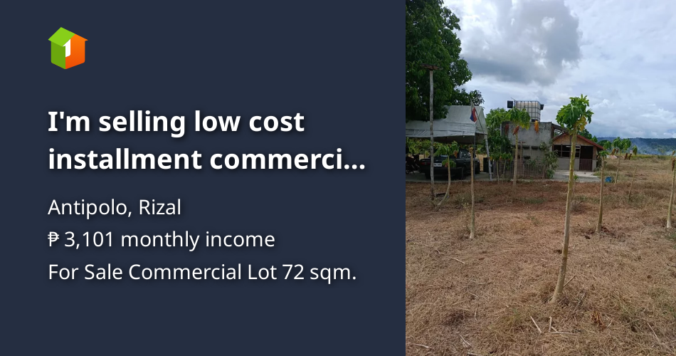 I'm selling low cost installment commercial lot in Brgy. San Jose ...