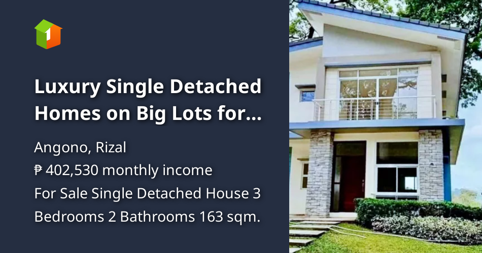 Luxury Single Detached Homes on Big Lots for Sale in Angono Rizal:The ...