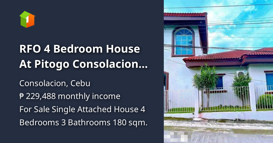 RFO 4 Bedroom House At Pitogo Consolacion Cebu [Houses and Lots 🏘️ ...
