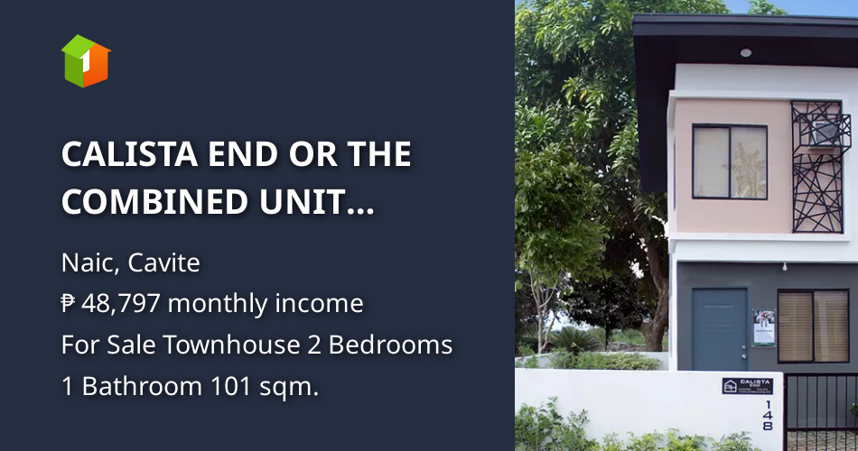 CALISTA END OR THE COMBINED UNIT CALISTA PAIR (END PLUS MID UNIT ...