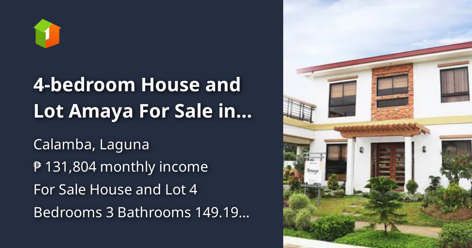 4-bedroom House and Lot Amaya For Sale in Suntrust Sentosa, Calamba ...