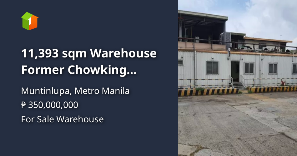 11,393 sqm Warehouse Former Chowking Commissary for Sale in Muntinlupa ...